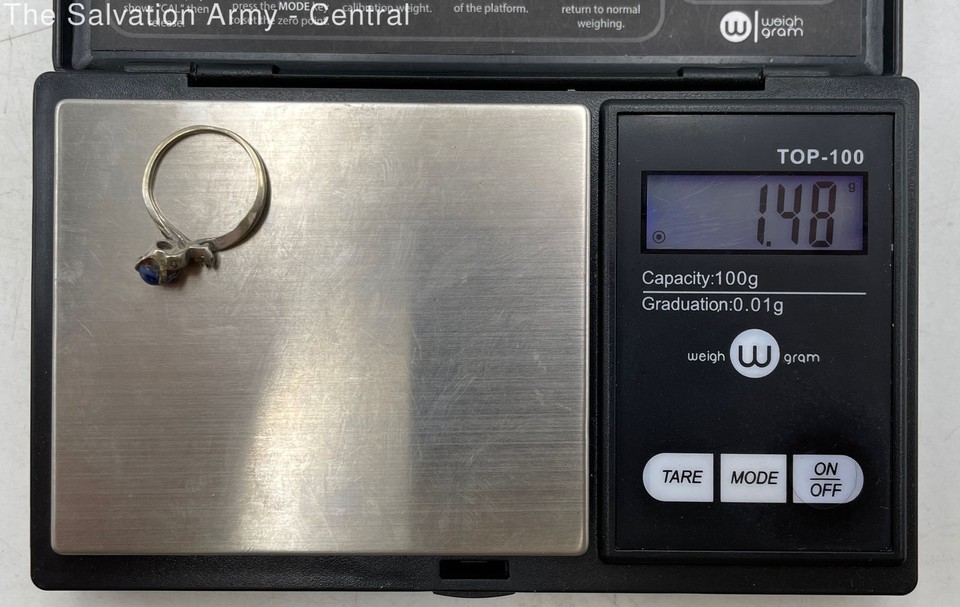 10k White Gold Star And Clear Sapphire Cocktail Ring Size 4 1.48g | eBay