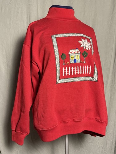 Vintage Cottagecore Farm House Graphic Sweater/Crewneck Granny Core ...