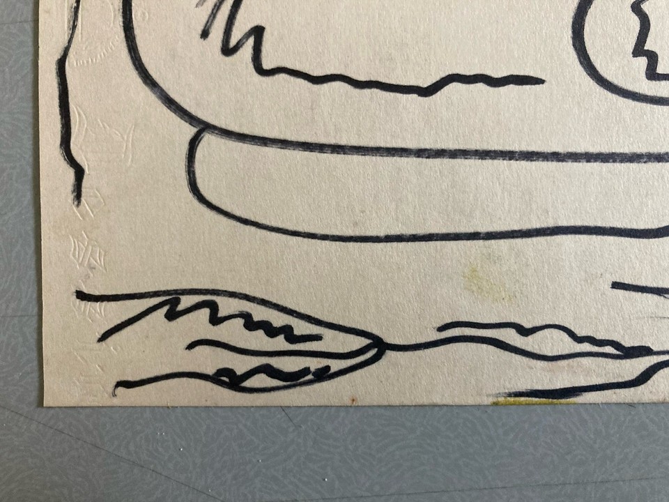 Very Pretty Ink On Paper 1950 Jeanne Kosnick Kloss Art Raw Antique Duck ...