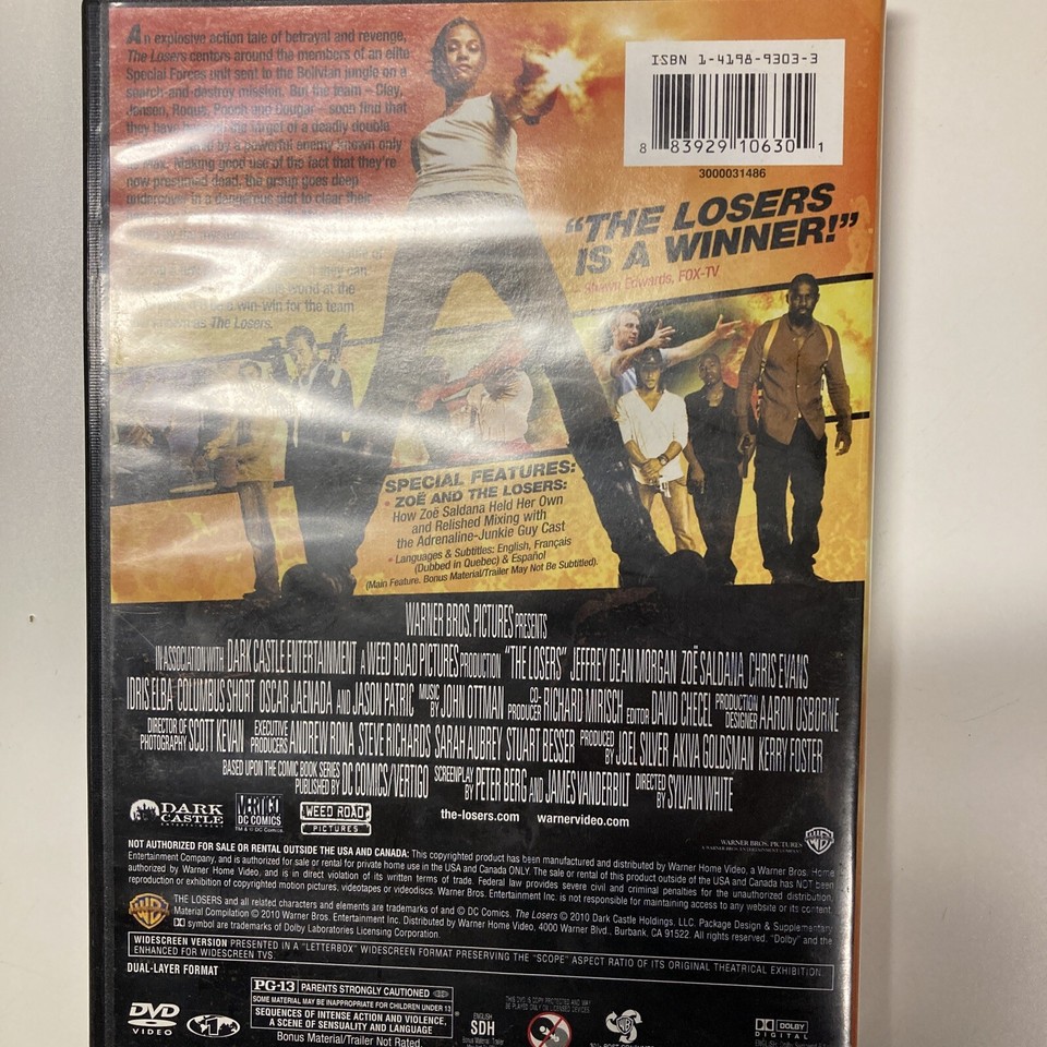 The Losers (DVD, 2010) 883929106301| eBay