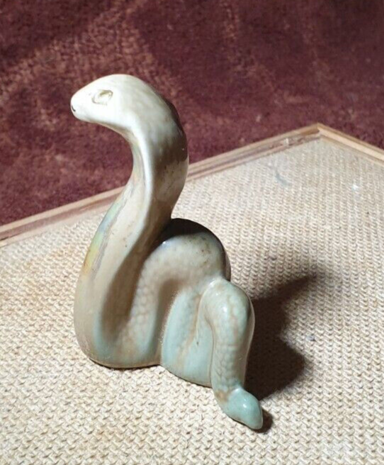 Vintage Latvia USSR Riga RPR porcelain figurine snake Cobra | eBay
