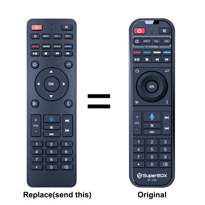 RC-200 Voice Remote Control For SuperBox S5 MAX, S3 S4 PRO Applicable ...