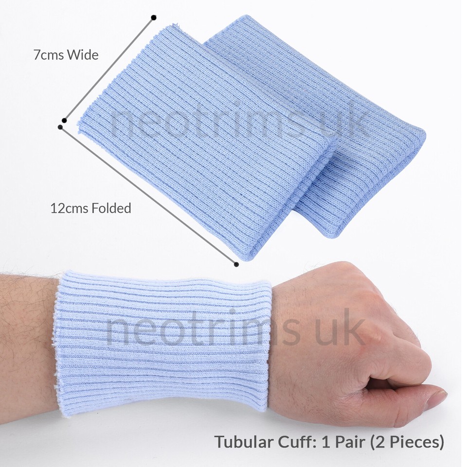 Knit Rib Cuff Stretch Ribbed Fabric Cuffing Trim Revamp Clothing Jacket ...