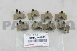 0494748080 Genuine Toyota FITTING KIT, DISC BRAKE, FRONT 04947-48080 | eBay