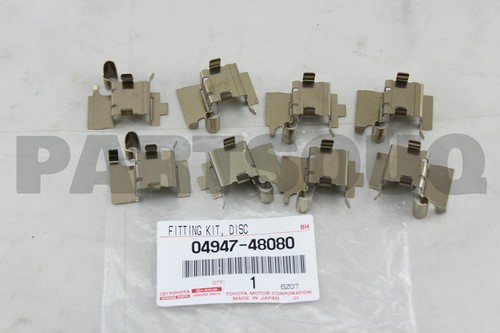 0494748080 Genuine Toyota FITTING KIT, DISC BRAKE, FRONT 04947-48080 | eBay