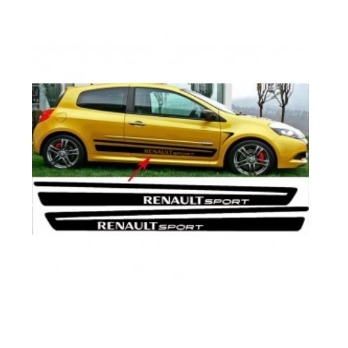 2 Stickers Renault sport, clio cup, bande | eBay