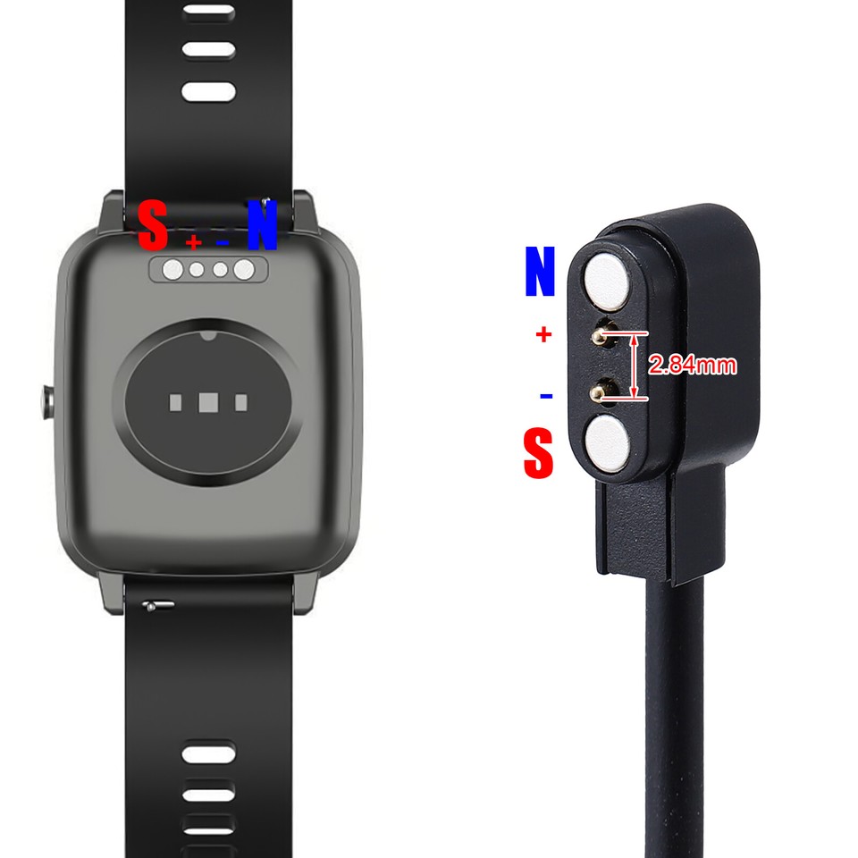 2 Pin Smart Watch Charging Cable Magnetic Charger Cable for Smart ...