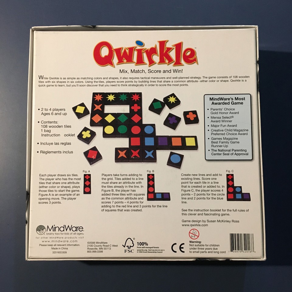 Qwirkle Game Complete 2006 MindWare | eBay