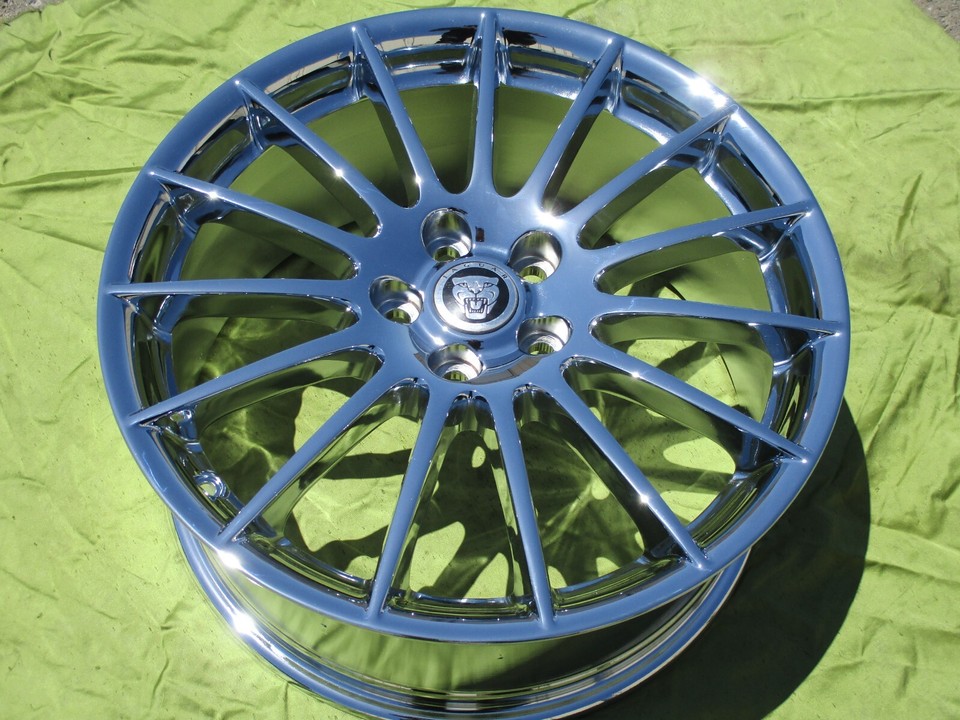 18" NEW SET JAGUAR XJ8 XJR XF TUCANA OEM CHROME WHEELS 59801 | eBay
