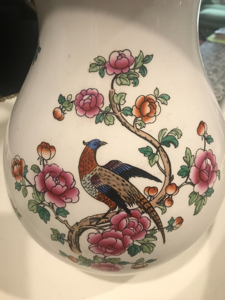 LARGE Antique F. Winkle & Co. Whieldon Ware Wash Basin Bowl and Pitcher ...
