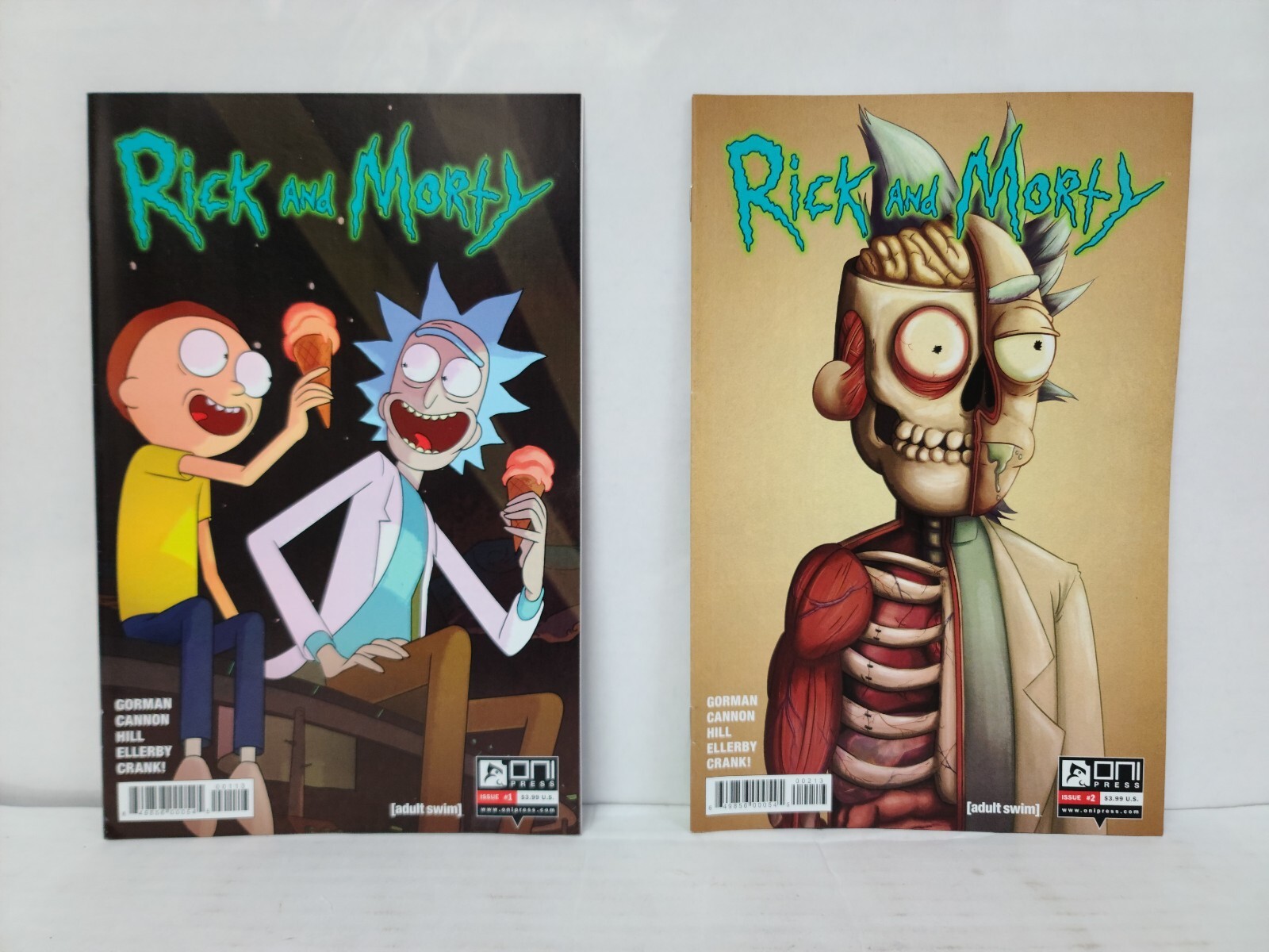 Rick and Morty #1 #2 | 3rd Print Variants | Zac Gorman | Oni Press 2015 ...