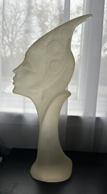 VTG 1980s Austin Productions Acrylic Curved Lucite Woman Sculpture ...