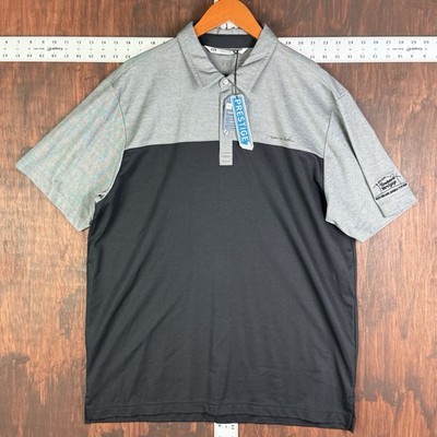 Travis Mathew RUDDER RUNNER Golf Polo Shirt Black Gray Men’s XL NEW ...