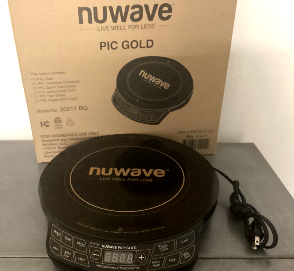 Nuwave PIC GOLD Precision Portable Induction Cooktop Model 30211 BQ New ...