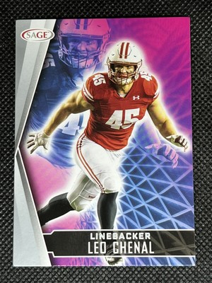 2021 Sage Hit Football LEO CHENAL RC #128 SILVER Kansas City Chiefs ...
