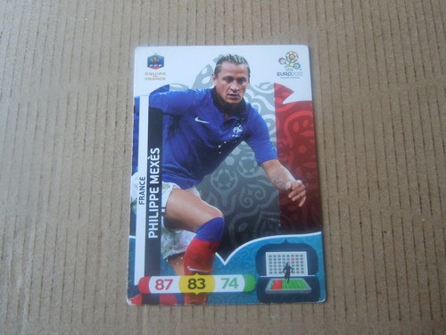 Carte adrenalyn panini - Euro 2012 - France - Philippe Mexès | eBay
