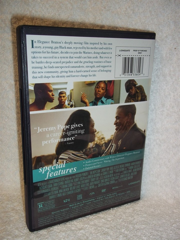 The Inspection (DVD, 2023) Jeremy Pope Raul Castillo Gabrielle Union ...