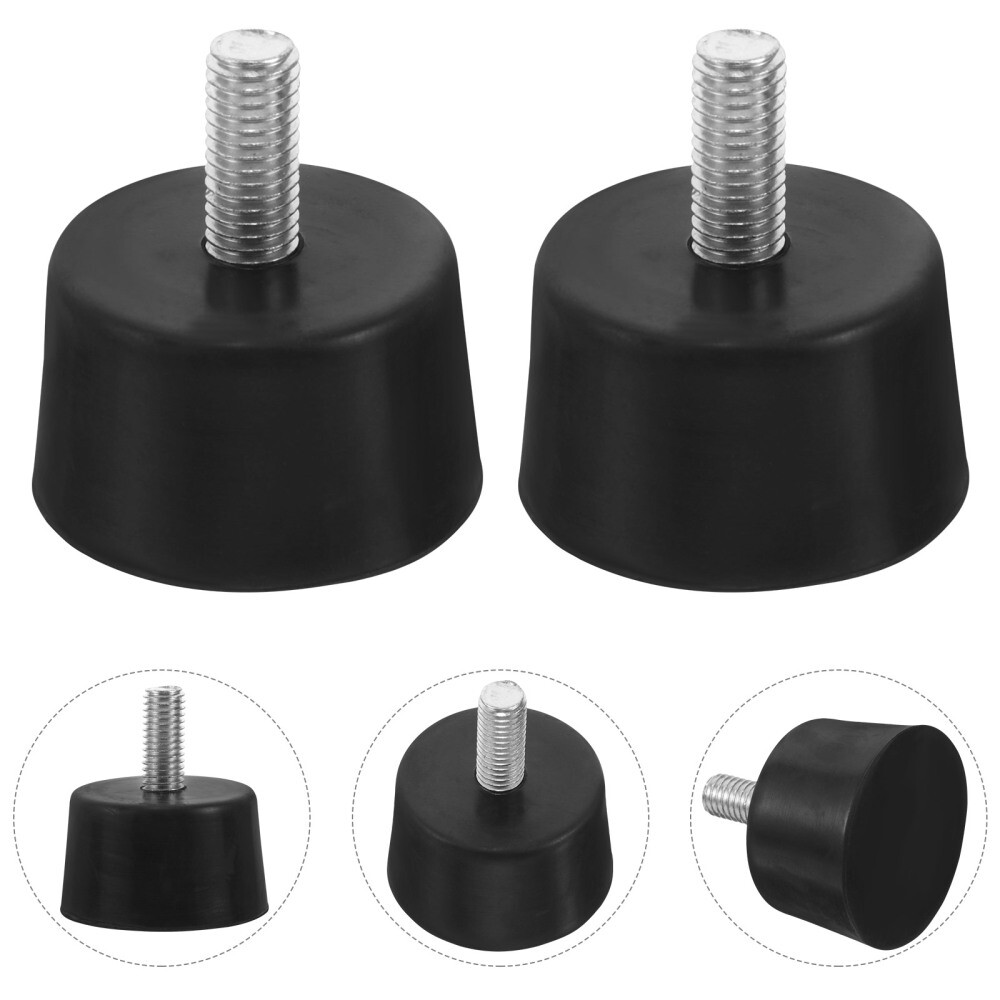 4 Pcs Adjustable Legs Heavy Duty Leveling Feet Rubber Furniture | eBay