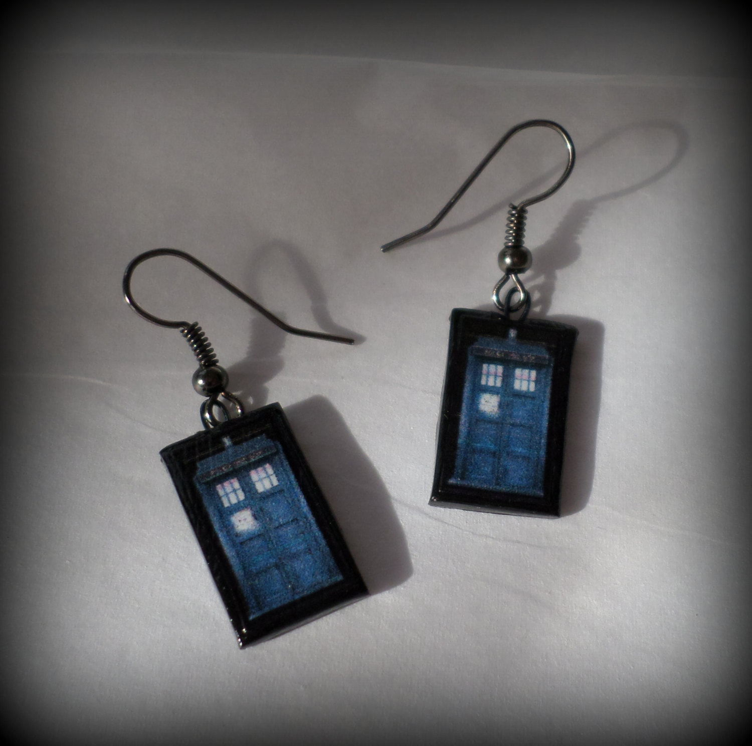 Handmade Polymer Clay Doctor Who Tardis Earrings | eBay