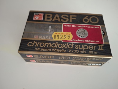 BASF 2 Stück chromdioxid super II 60 Stereo Cassette NEU OVP Tape Leer Medium | eBay.de