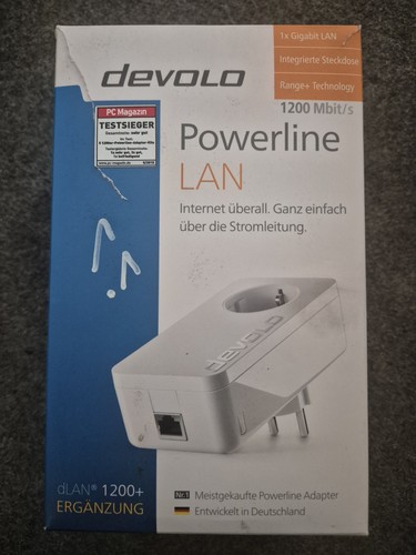 Devolo dLan 1200+ Einzeladapter 1200 Mbit/s Steckdose Powerline ...