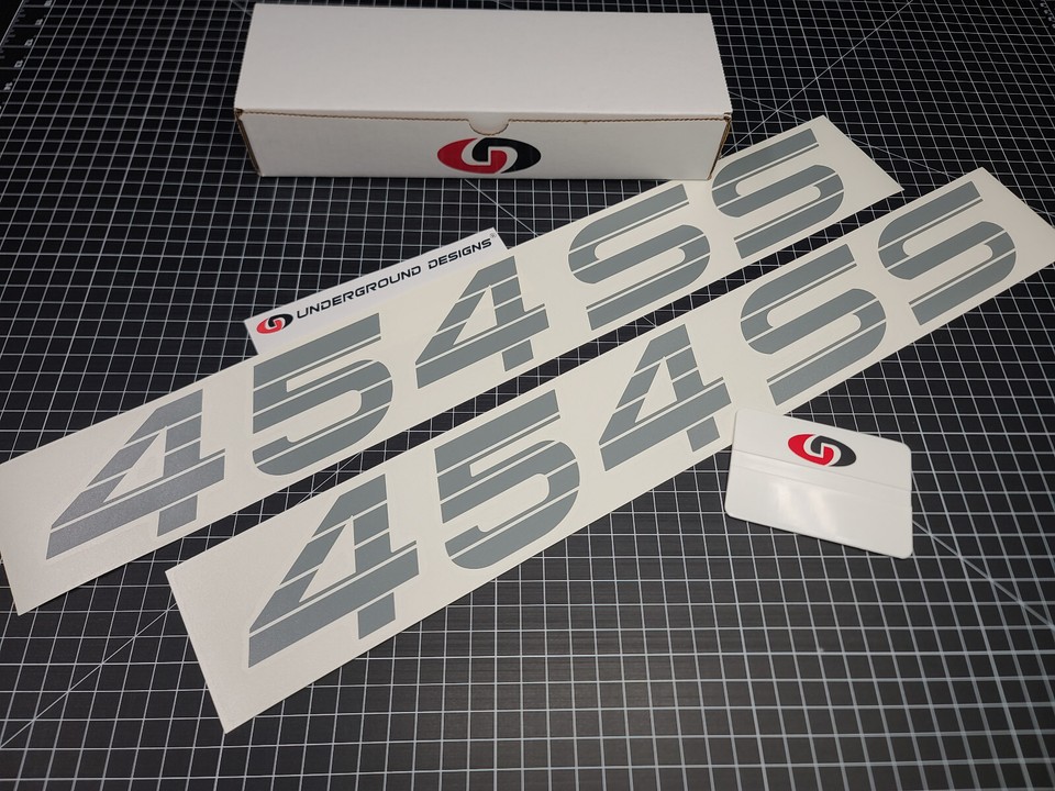 454 SS Decals (2pk) Truck Bedside Racing Stickers Fits 1990-1993 Chevy ...