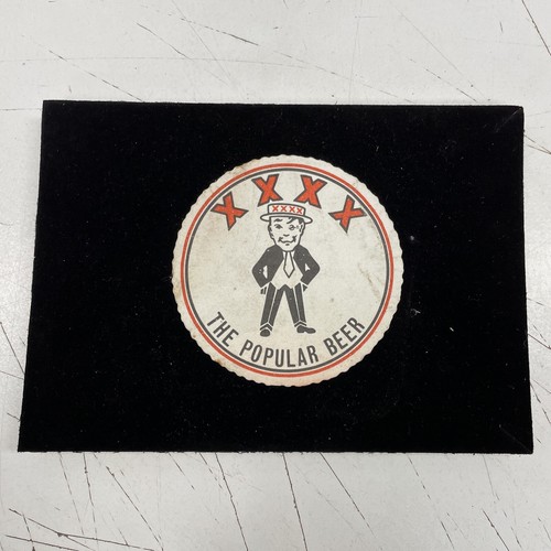 ORIGINAL VINTAGE RETRO Drink Coaster Bar Pub XXXX The Popular Beer ...