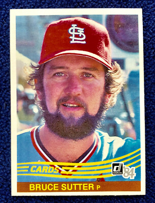 1984 Donruss Bruce Sutter #534 Baseball Card St. Louis Cardinals (CYA ...