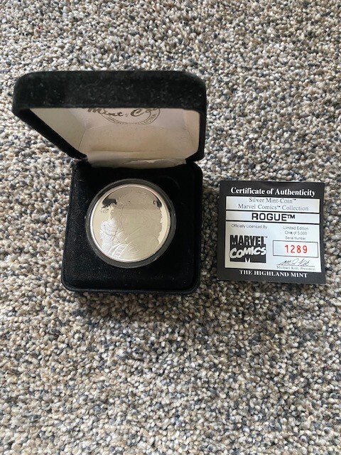 1997 The Highland Silver Mint-Coin Marvel Comics collection ROGUE #1289 ...