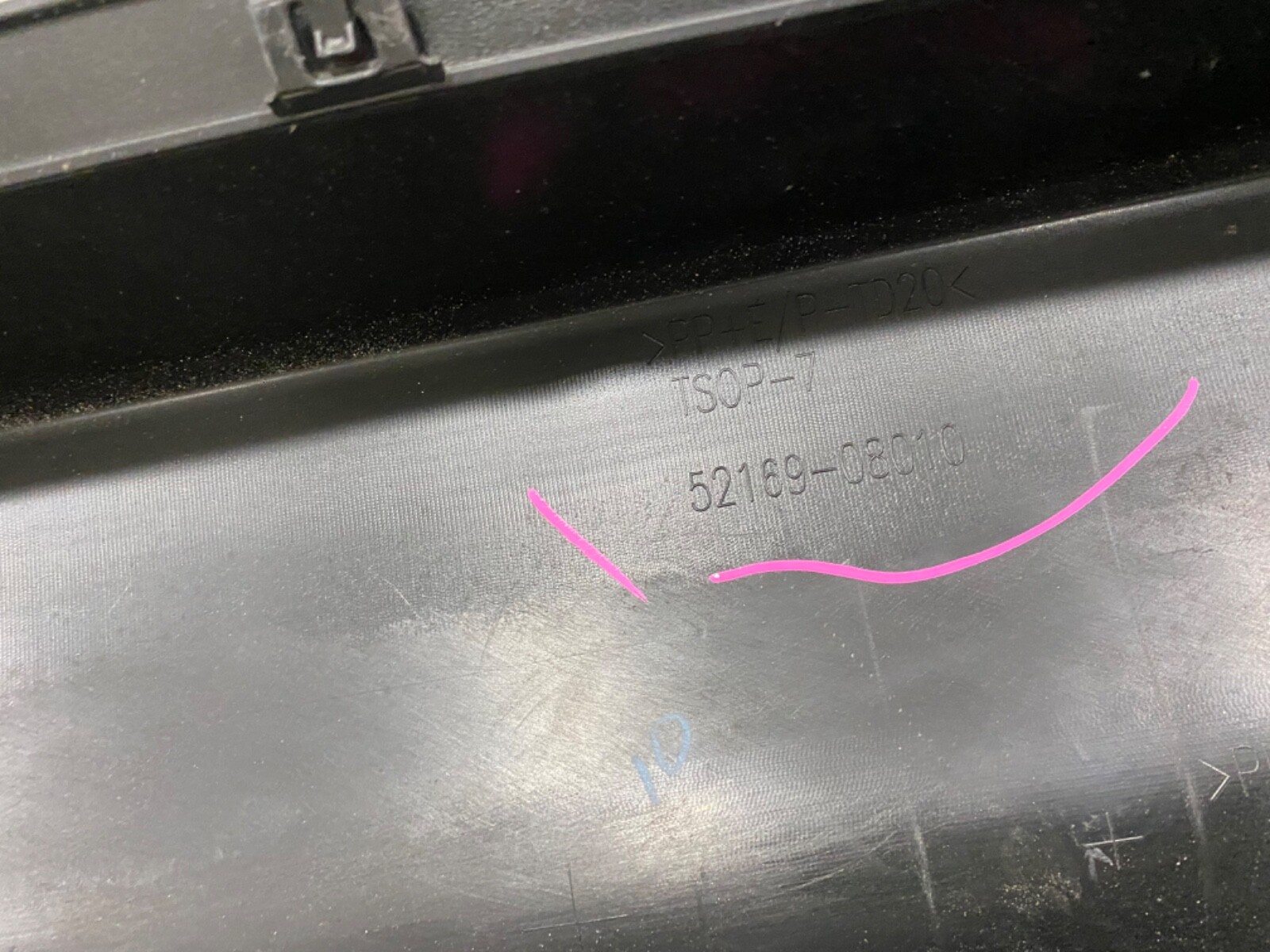 2021-2023 Toyota Sienna LE Hybrid Rear Lower Bumper Cover 52169-08010 ...