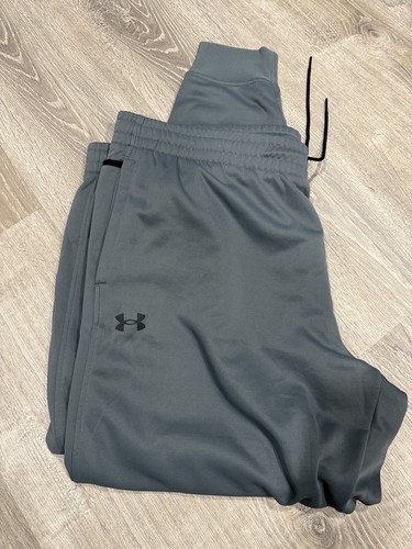 NWT Under Armour Men's Loose Fit Brawler Track Pants Black Tapered Gym ...