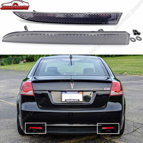2X Smoked Lens For 2008 2009 Pontiac G8 Rear Bumper Reflectors 3D ...