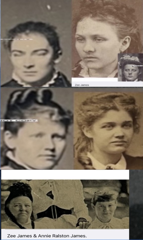 GENUINE: Frank James, Annie Ralston, Jesse James & Zee James Gang ...