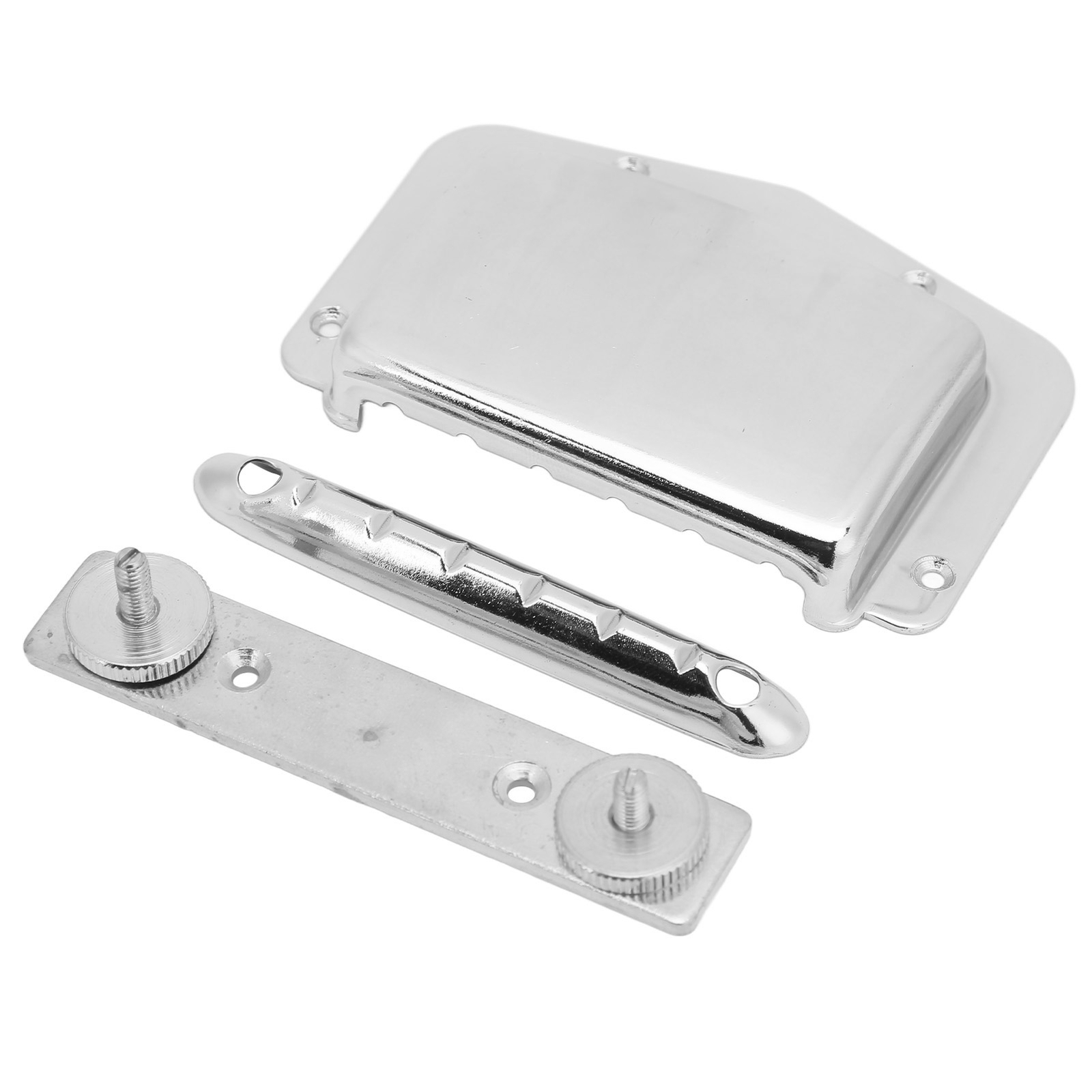 (Silver)Guitar Bridge Cover Metal Shell Bridge Protector With Screw ...