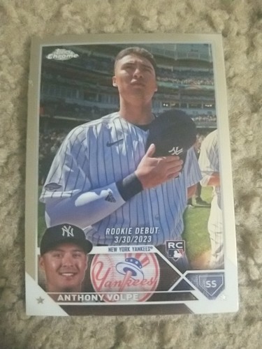 ANTHONY VOLPE 2023 TOPPS CHROME UPDATE CARD #USC-35 YANKEES (ROOKIE ...