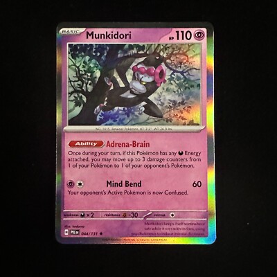 Pokemon Card TCG Munkidori 044/131 Sv: Prismatic Evolutions Holo Rare ...