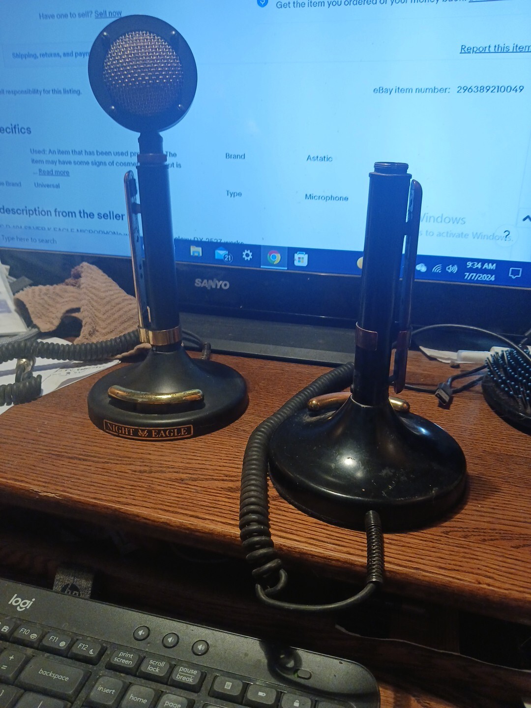 2xASTATIC D-104 Knight EAGLE MICROPHONE. | eBay