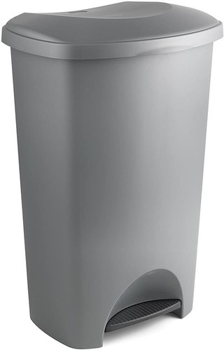 Addis Kitchen Rubbish Pedal Bin Metallic Grey - 50 Litre | eBay UK