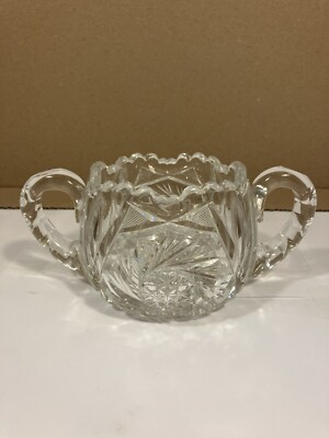 Exquisite Antique American Brilliant Cut Crystal Creamer and Sugar ...