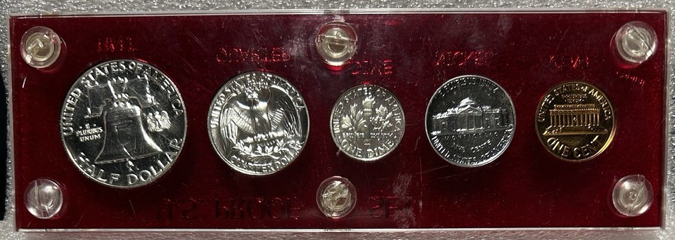 1962 Proof Set 5 Silver Coin - In Capital Proof Set Holder BOX-CS3 | eBay