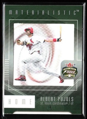 2003 Fleer Focus Jersey Edition Materialistic Home Action Albert Pujols ...