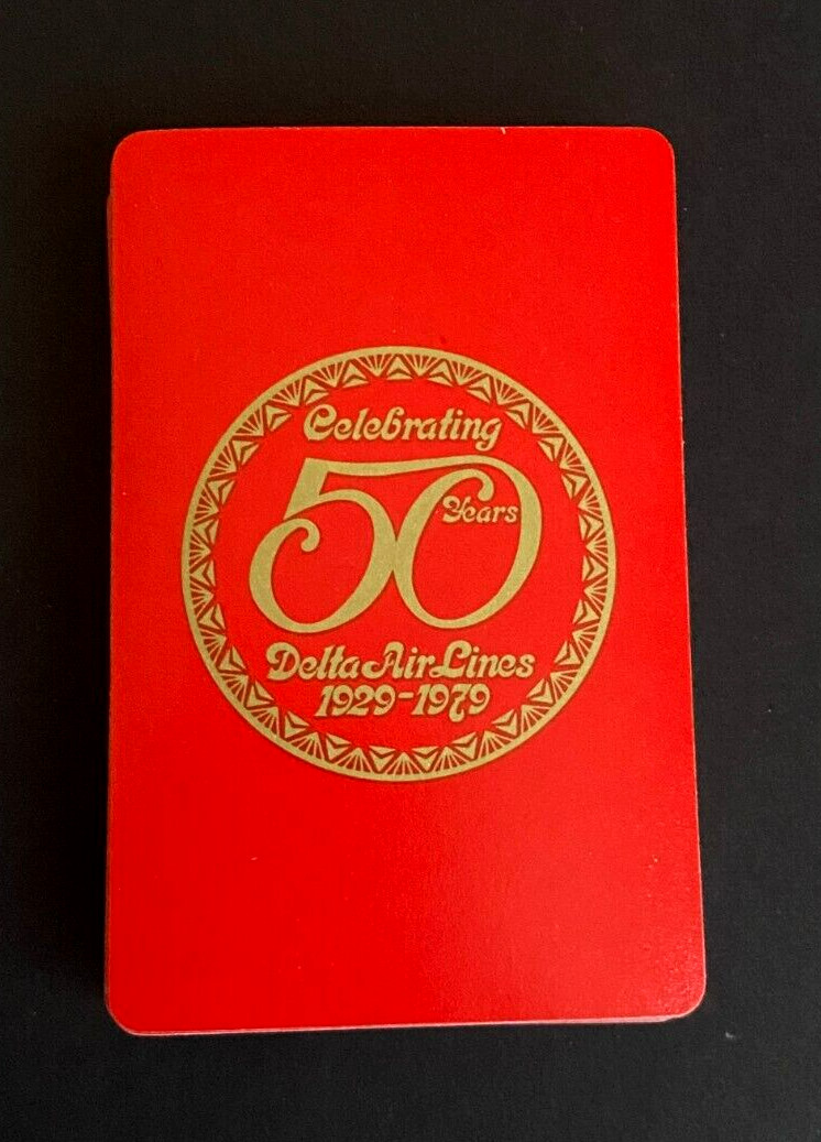 Delta Air Lines Deck of Playing Cards – 50th Anniversary 1929-1979 ...