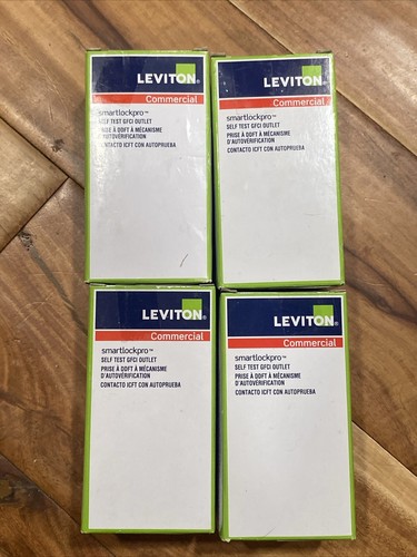 Leviton Smart lock Pro Self-Test GFCI Outlet GFWR2-W White Lot Of 4 | eBay