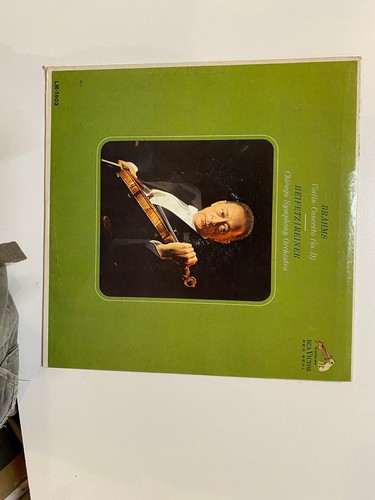 Heifetz Reiner Brahms Violin Concerto (In D) 12” 33rpm RCA Victor Red ...