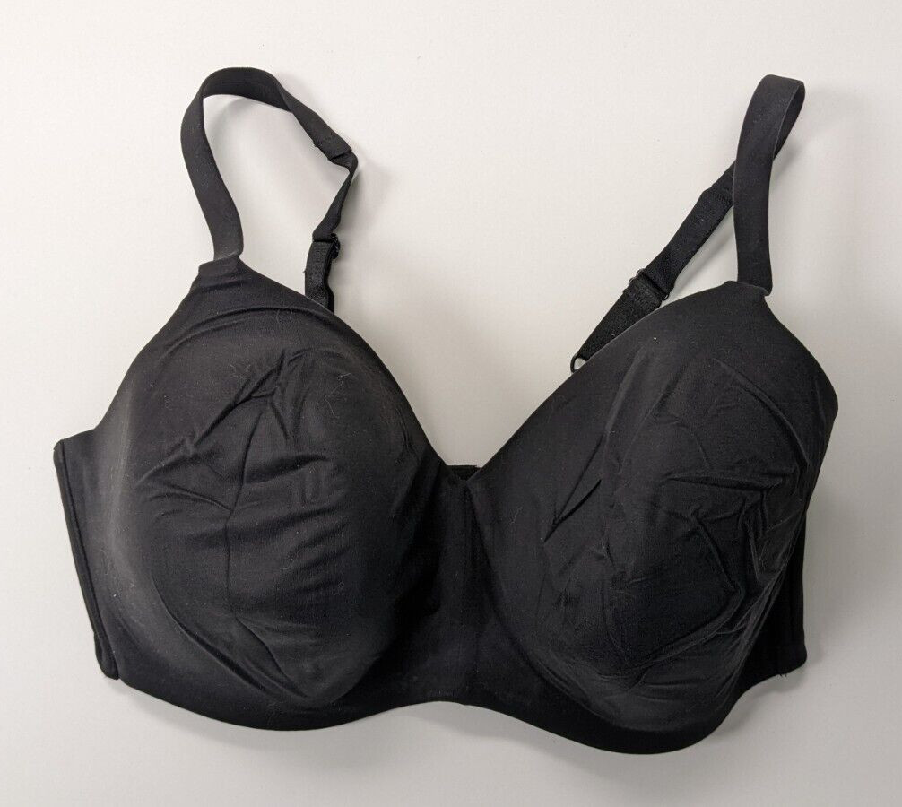 Wacoal How Perfect Wireless Bra, Black, Women's 38DD - Gem