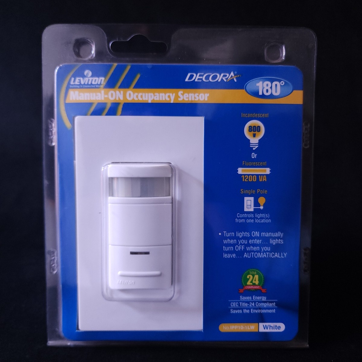 Old Leviton Occupancy Sensor Switch Legrand RRW600V Radiant 3 Wire