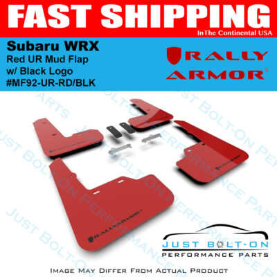 Rally Armor for 2022-24 Subaru WRX Red UR Mud Flap w/ Black Logo | eBay