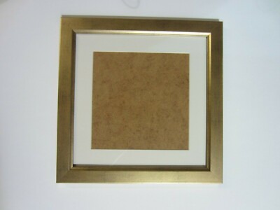 Antique gold 14" x 14" square picture photo frame Mount 10"x10" hang ...