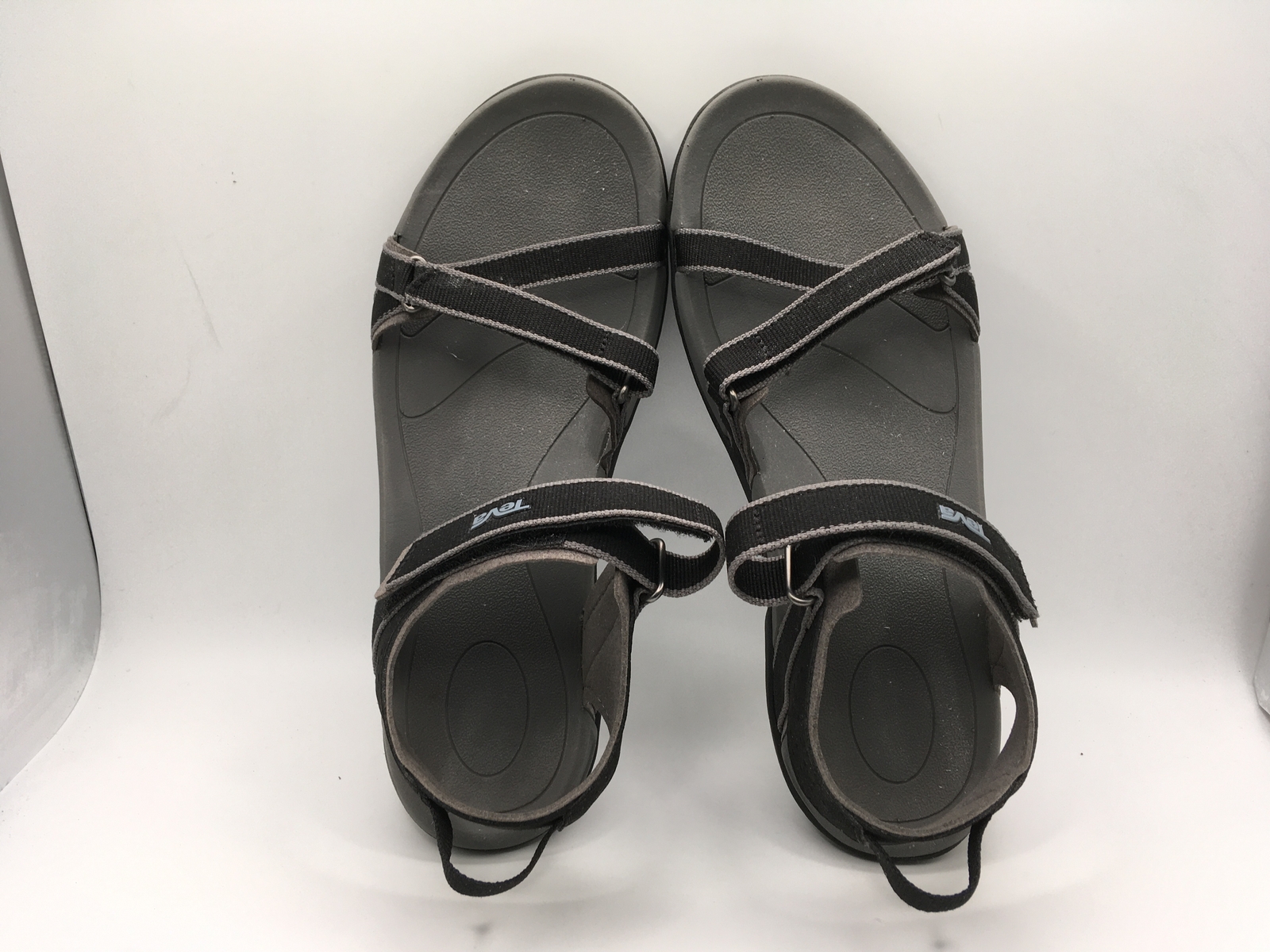 Teva Verra Women US 8.5 Black Open Toe Fisherman Sandal Pre Owned 1094 ...