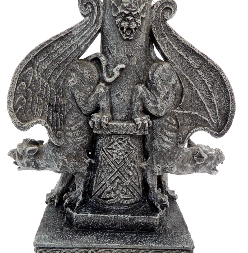 Pacific Giftware Gargoyle Candle Holder Growling Double Gargoyle Statue ...